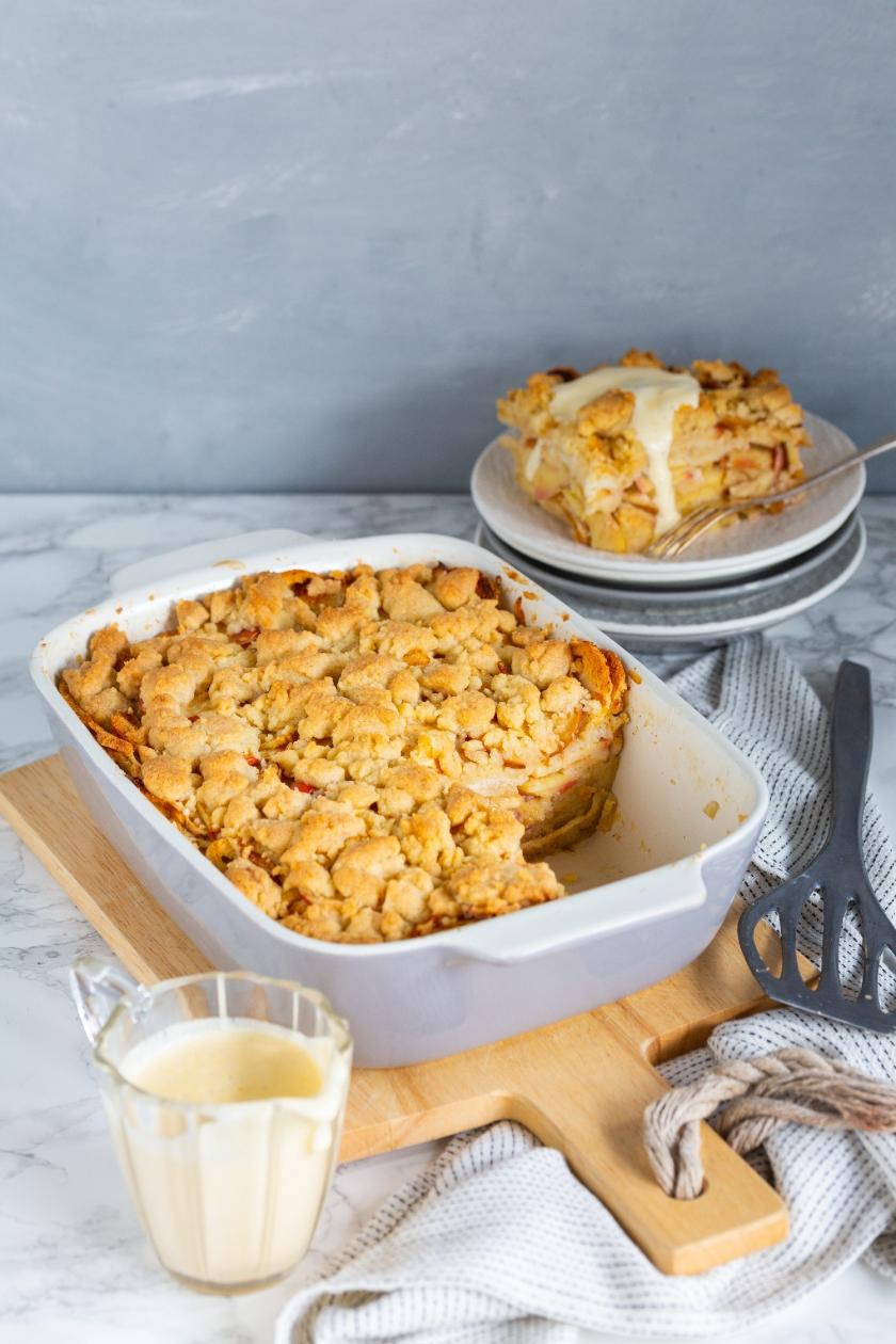 Scheiterhaufen mit Vanillesauce im Cookit | Simply Yummy