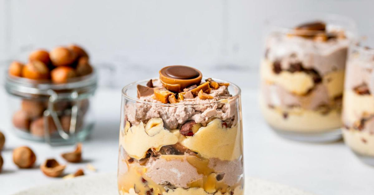 Feenkuss Dessert im Glas mit Toffifee | Simply Yummy